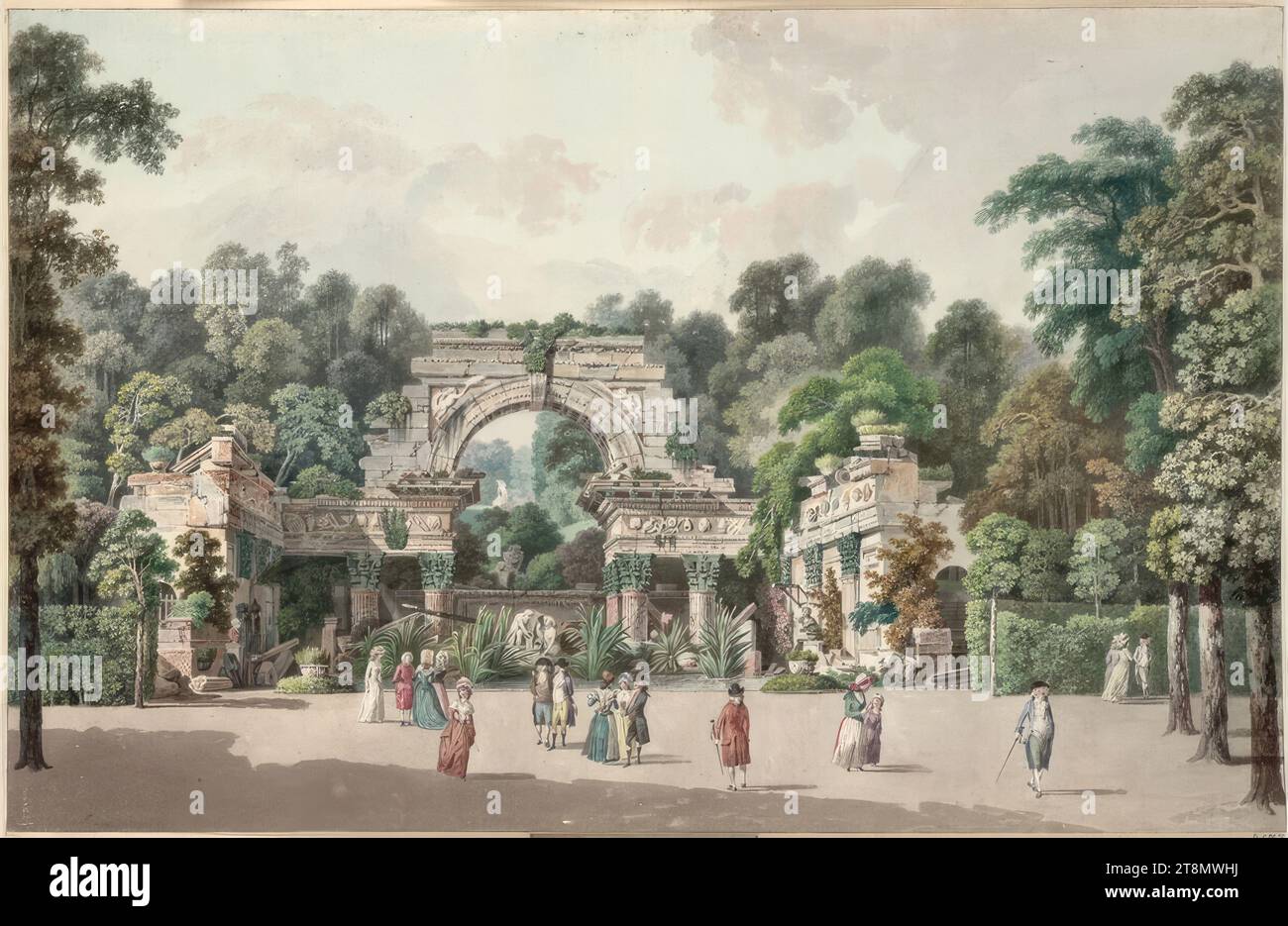 The Roman ruins in Schönbrunn, Lorenz Janscha (Radmannsdorf (Krain ...