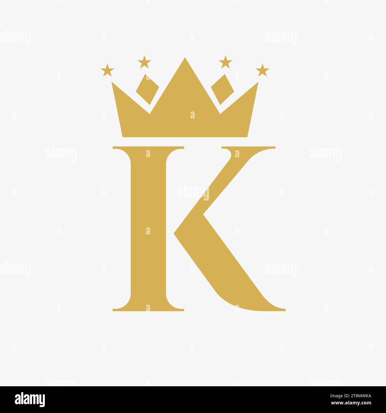 Letter k crown hi-res stock photography and images - Alamy