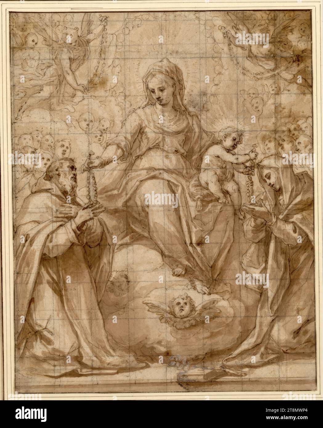 Madonna of the Rosary (The Virgin offers St. Dominic, the child on her ...