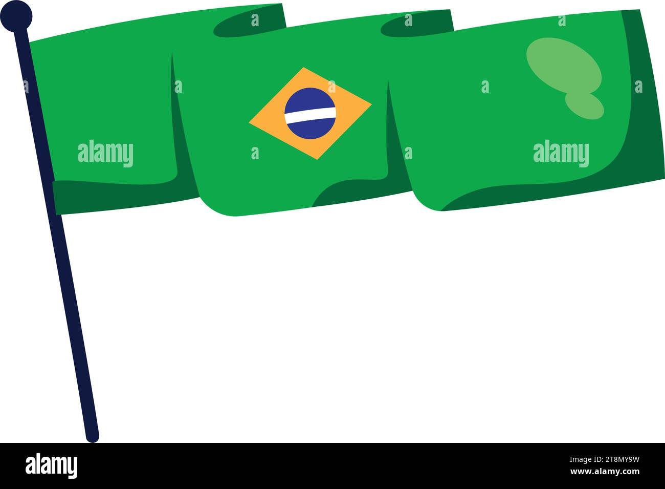 brazil flag design vector isolated Stock Vector Image & Art - Alamy