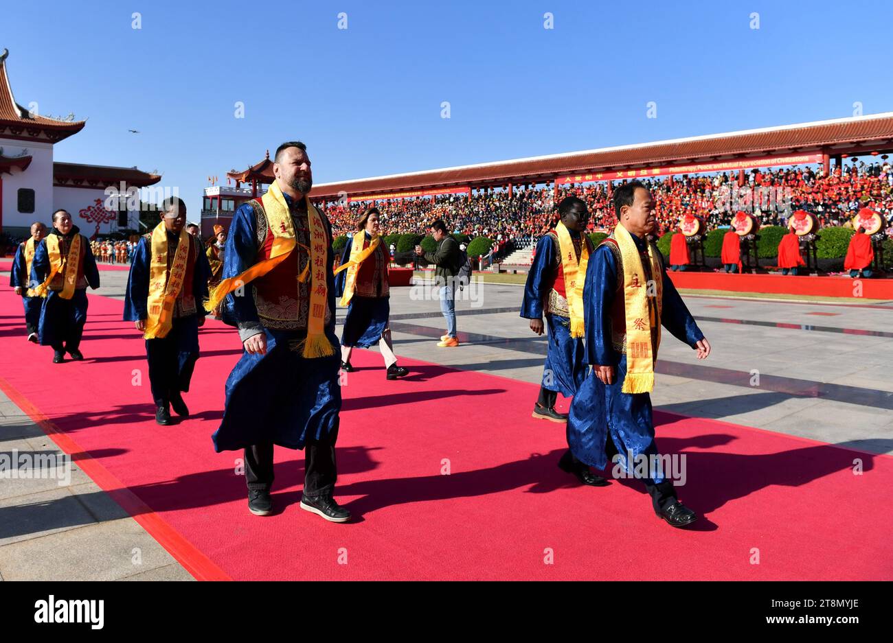 **CHINESE MAINLAND, HONG KONG, MACAU AND TAIWAN OUT** A grand ceremony ...