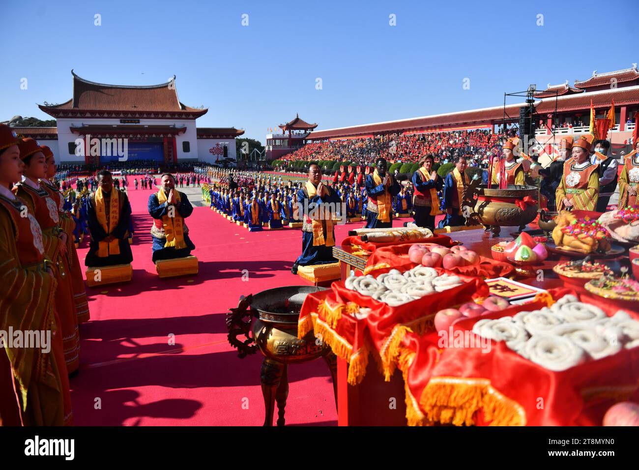 **CHINESE MAINLAND, HONG KONG, MACAU AND TAIWAN OUT** A grand ceremony ...
