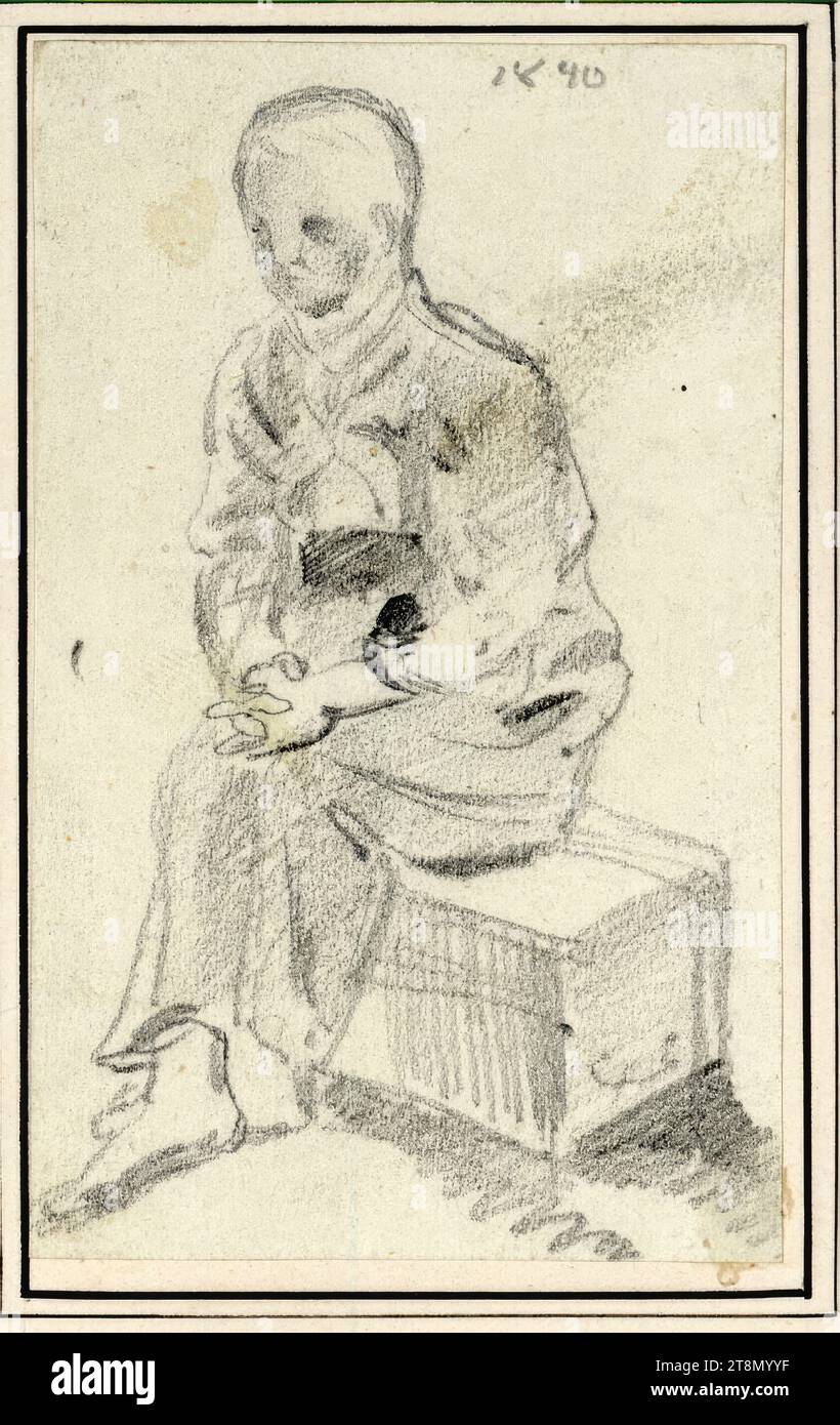 Seated figure, Carl Pischinger (Niederhollabrunn-Streitdorf 1823 - 1886 ...