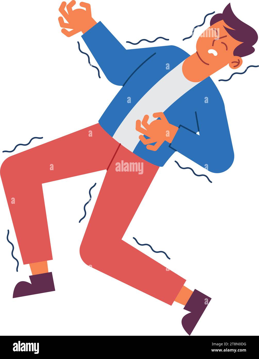Epileptic man Stock Vector Images - Alamy