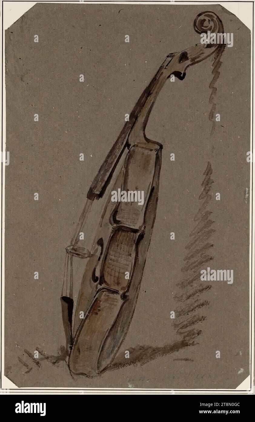 Violin in side view, Carl Pischinger (Niederhollabrunn-Streitdorf 1823 ...