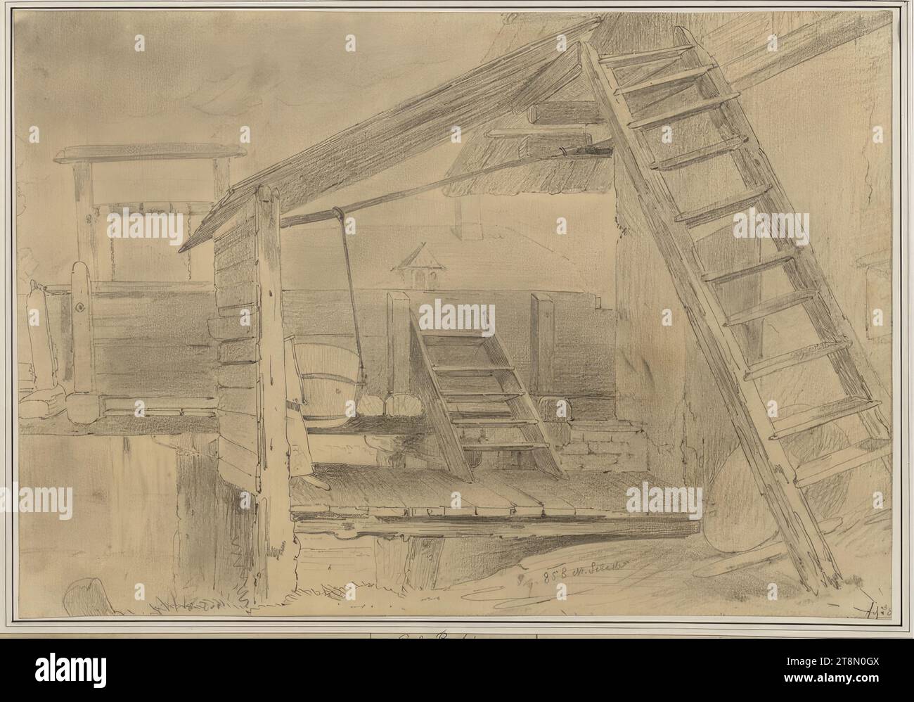 Architectural detail, Carl Pischinger (Niederhollabrunn-Streitdorf 1823 ...