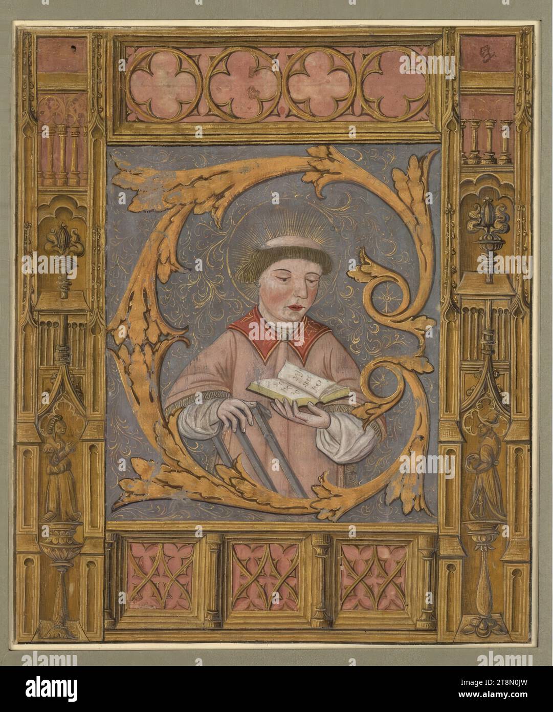 Initial C with St. Laurentius, anonymous, Dutch master, around 1520 ...