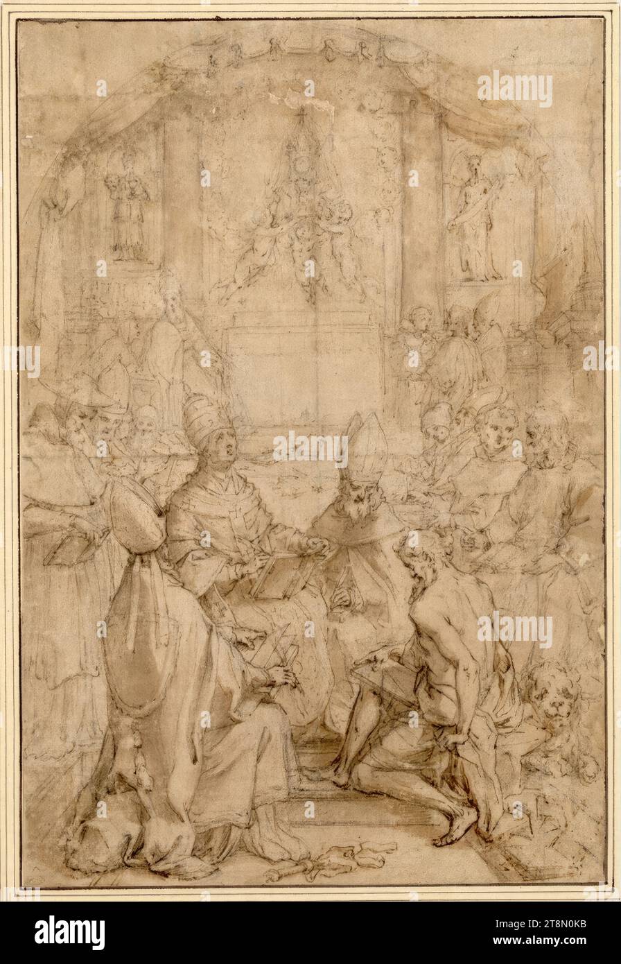 The Triumph of Religion. (Three angelic putti carry the sacrament over ...