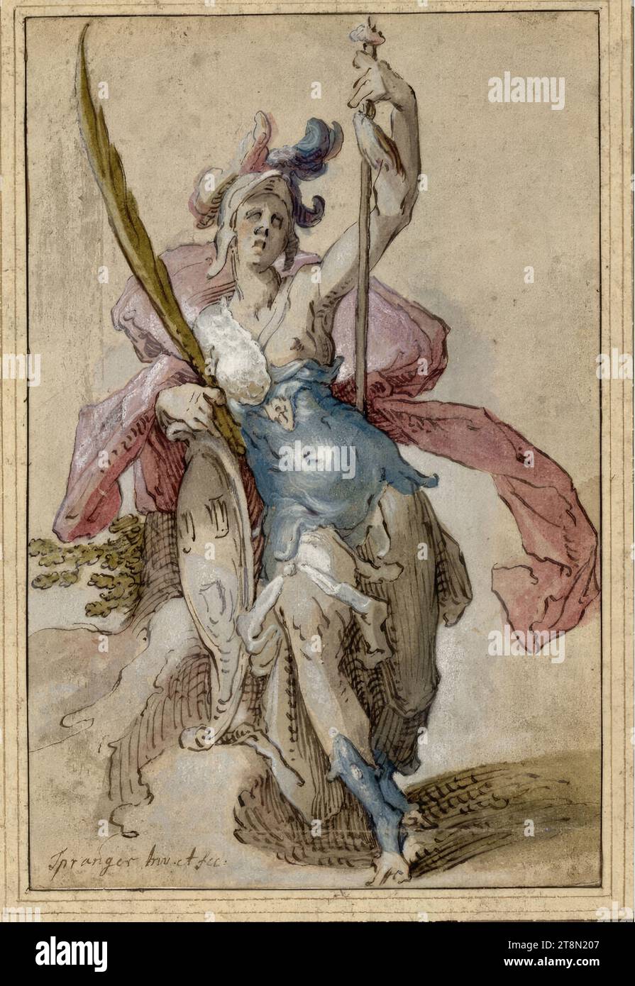 Minerva with the Lukas shield, Bartolomäus Spranger (Antwerp 1546 ...