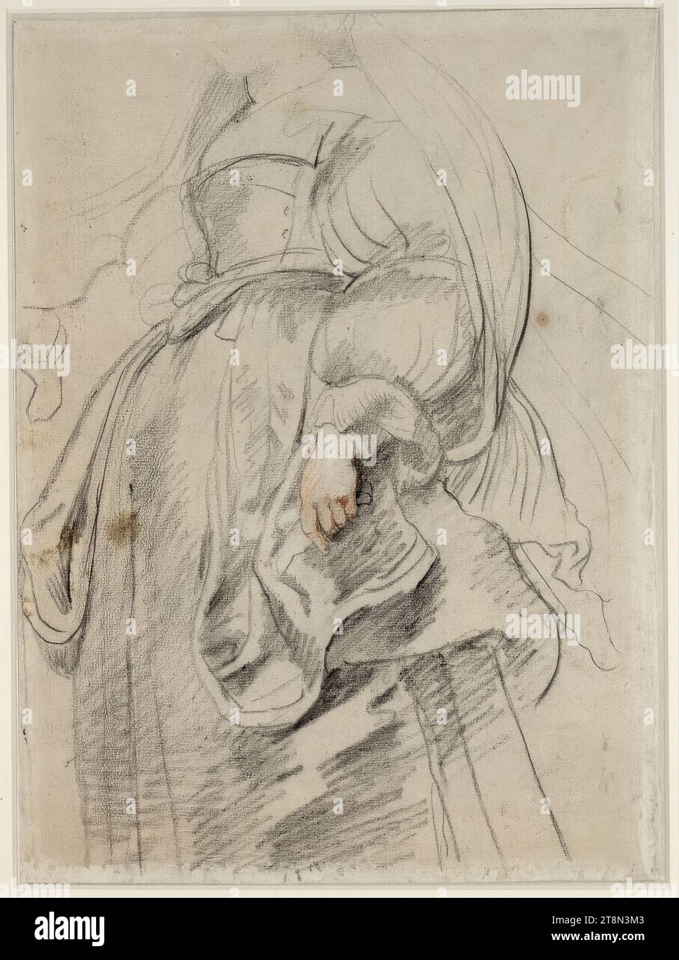 Robe study, Peter Paul Rubens (Siegen 1577 - 1640 Antwerp), around 1637 ...