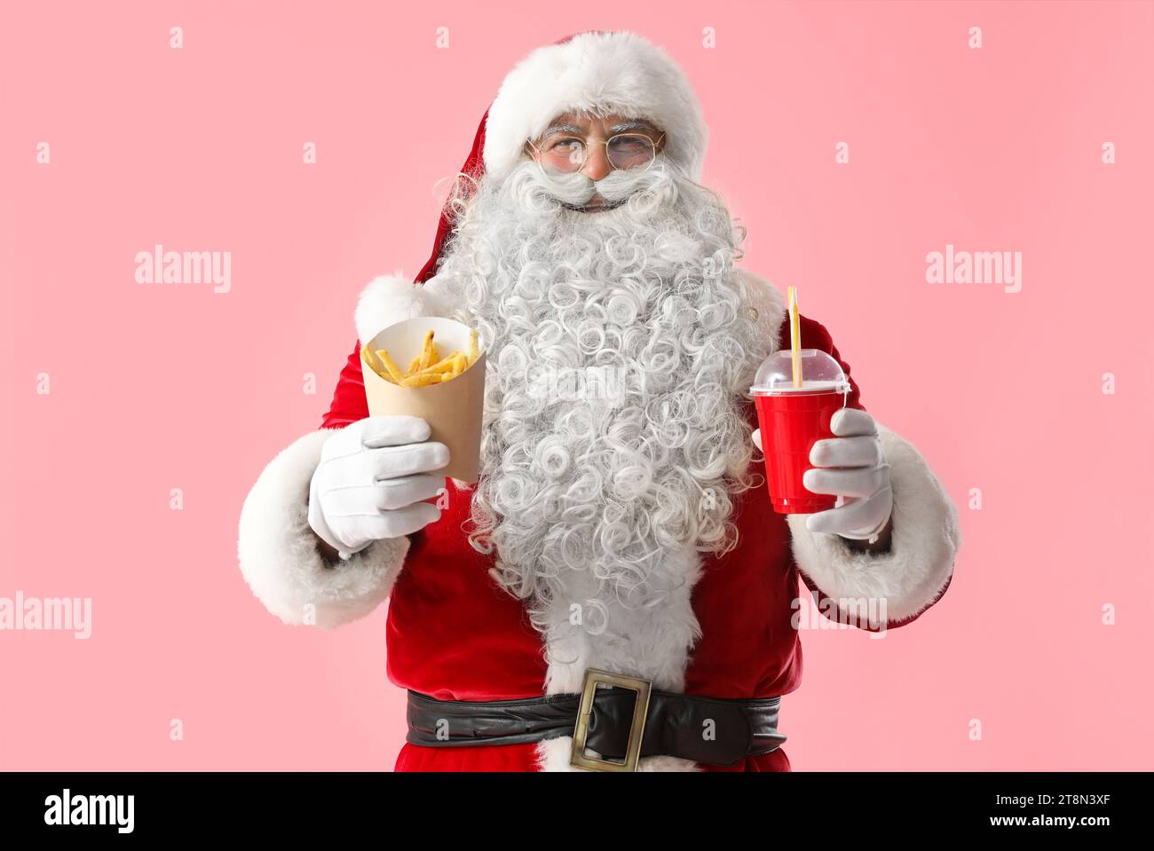 Senior man eating french fries hi-res stock photography and images - Alamy