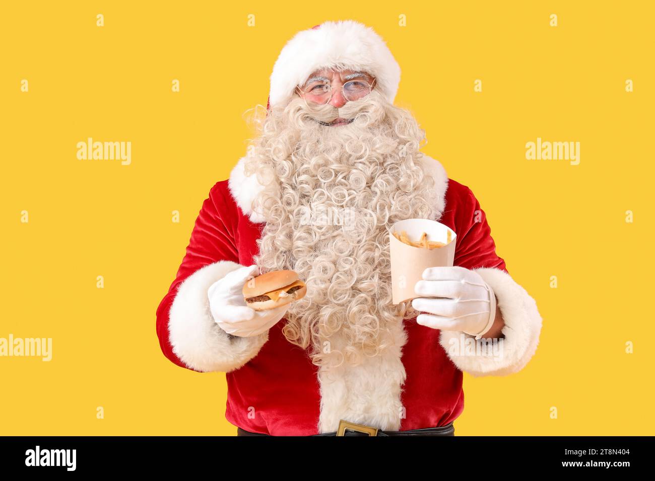 Senior man eating french fries hi-res stock photography and images - Alamy