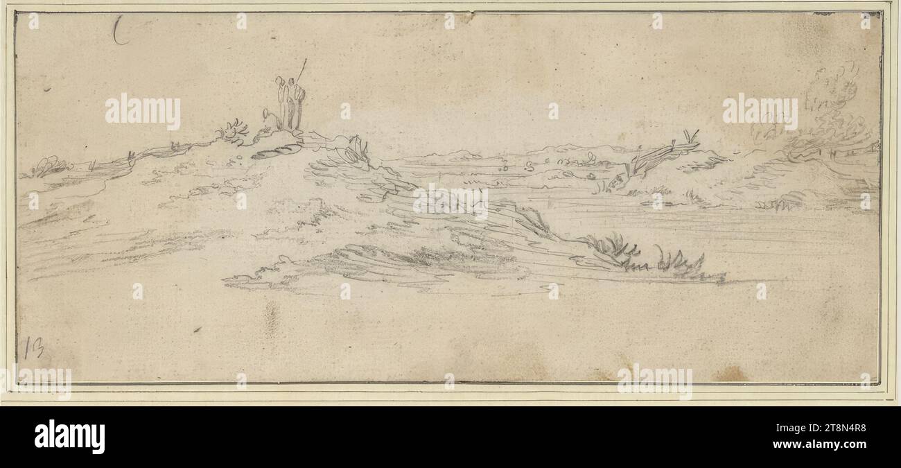 Dune landscape with three figures, Jan Josefsz. van Goyen (Leiden 1596 ...