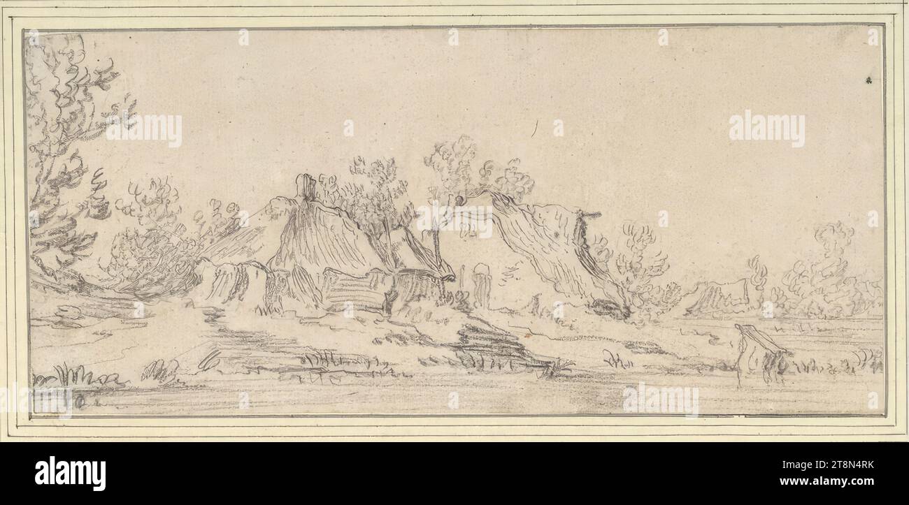 Homestead with haystack, located by the water, Jan Josefsz. van Goyen ...