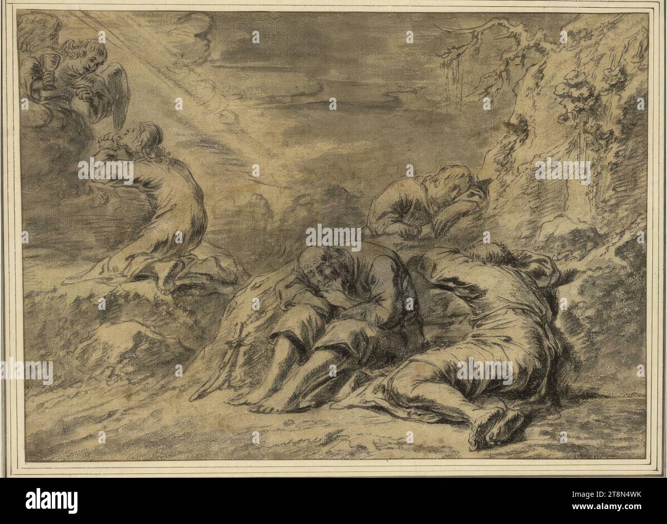 Christ on the Mount of Olives, Leonaert Bramer (Delft 1596 - 1674 Delft ...