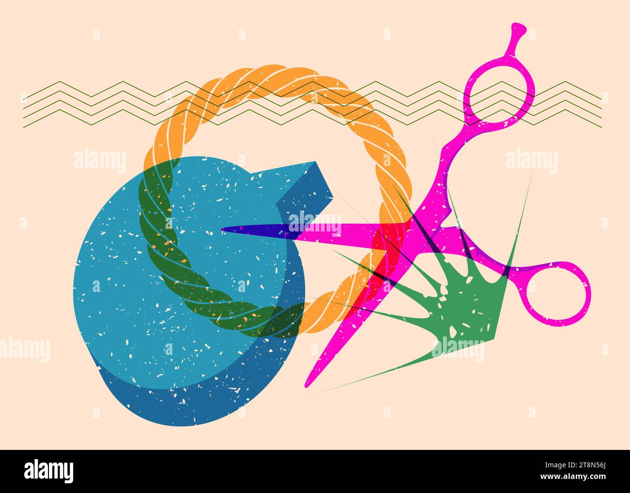 Scissor technique Stock Vector Images - Alamy