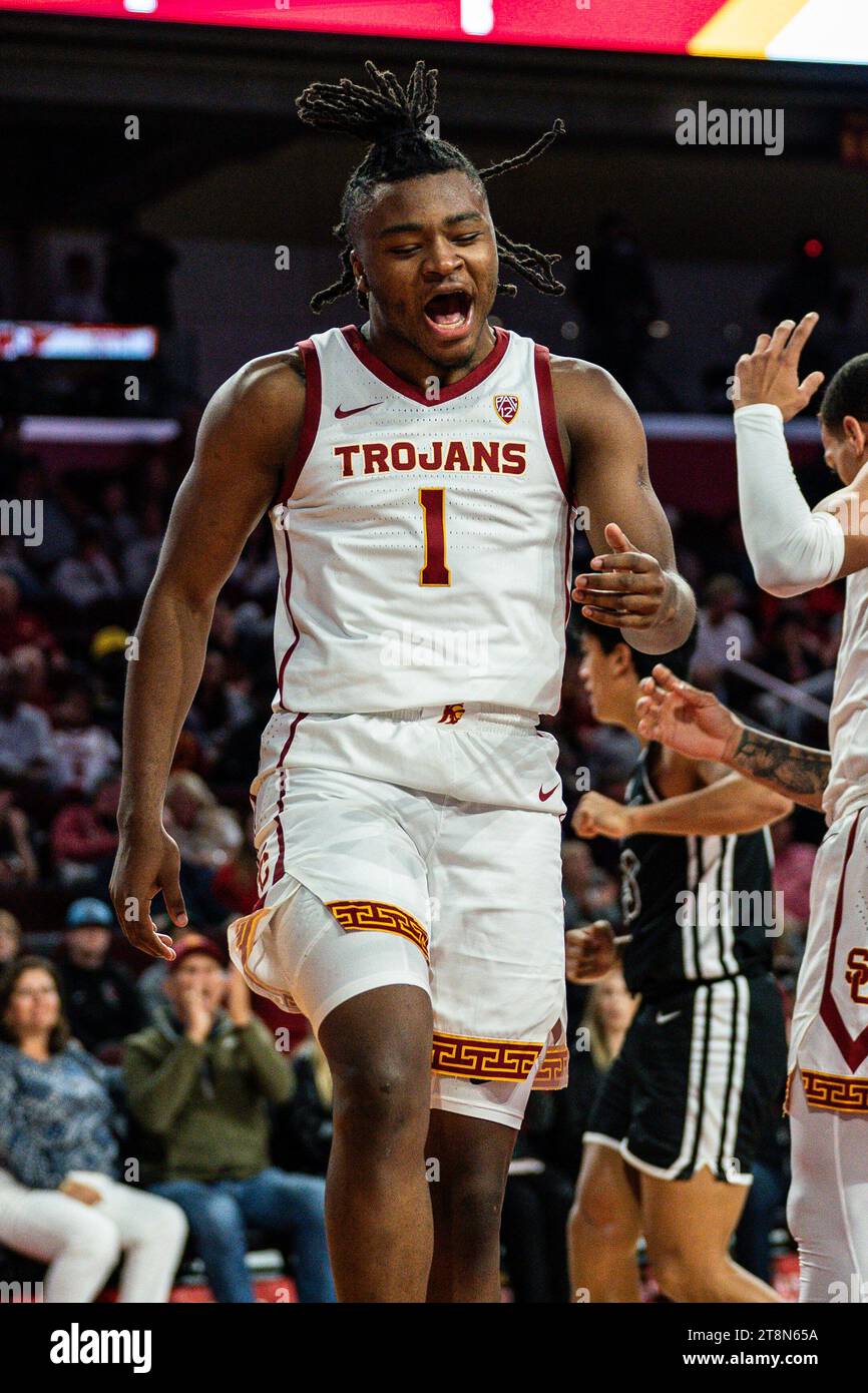 Los Angeles, United States. 20th Nov, 2023. USC Trojans guard Isaiah ...