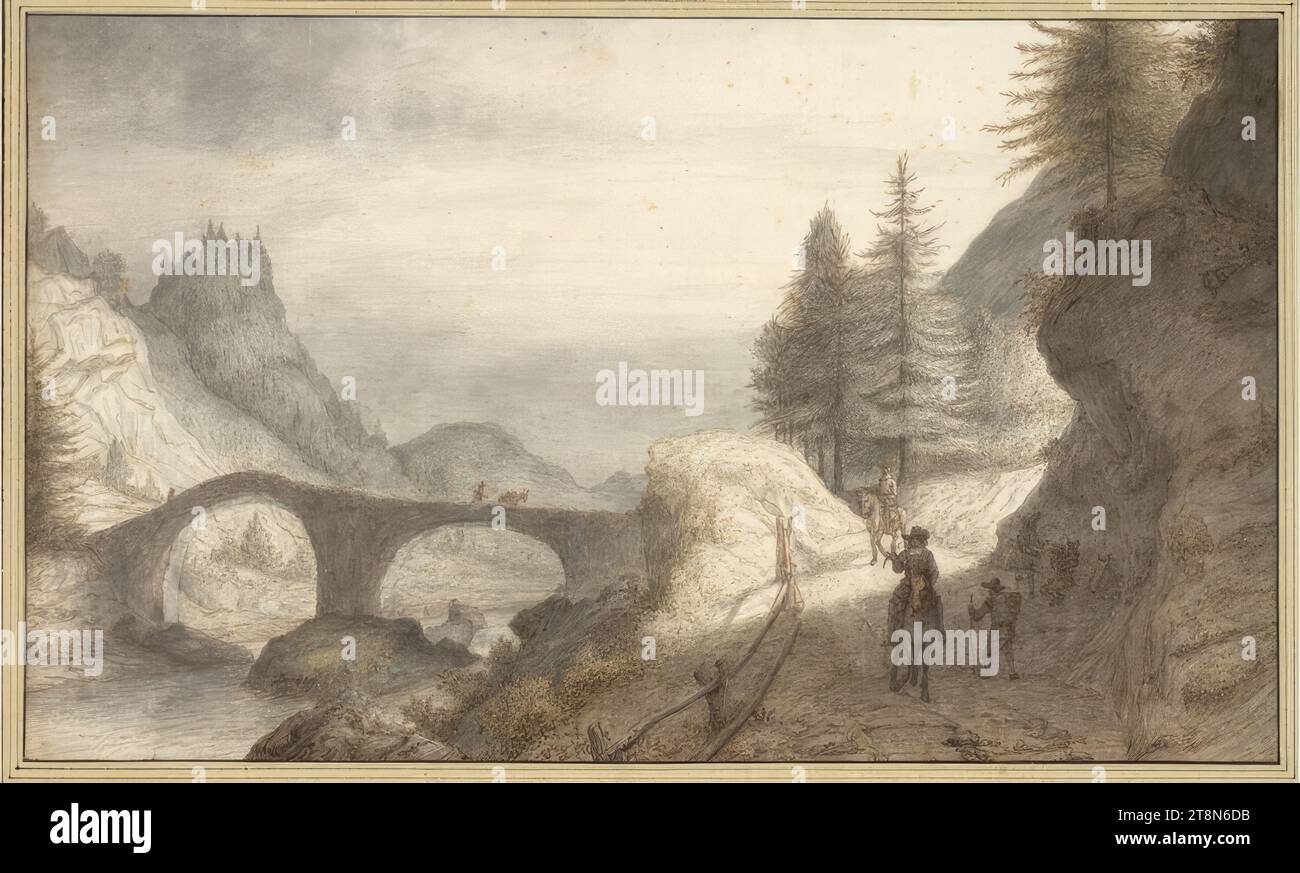 The Via Mala with the Rhine Bridge, Lambert Doomer (Amsterdam 1624 ...