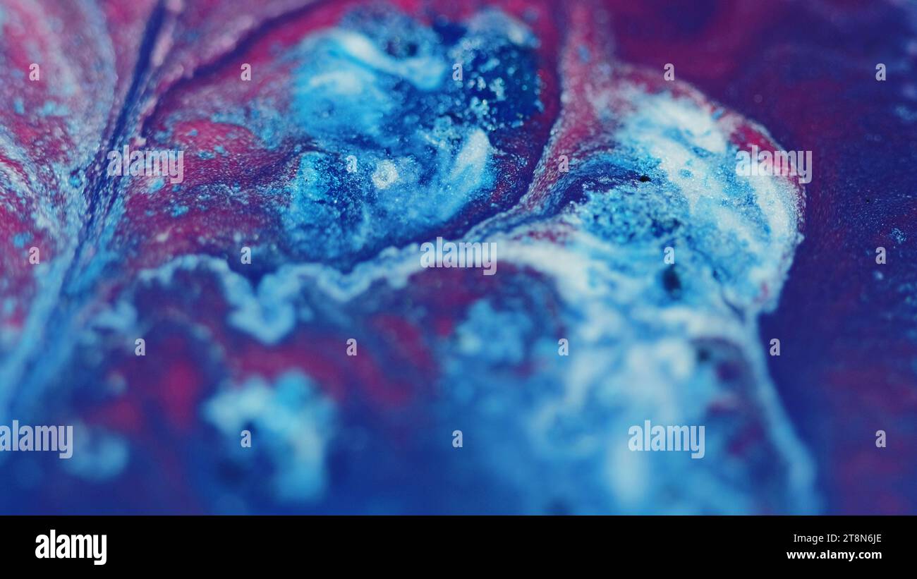fluid paint background wet ink texture blue pink Stock Photo - Alamy