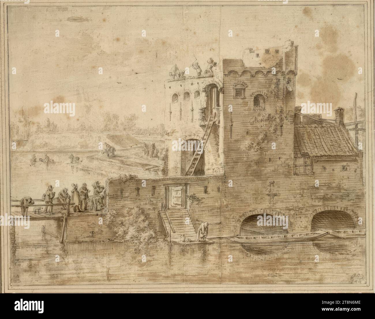 Two continuous vertical creases hi-res stock photography and images - Alamy