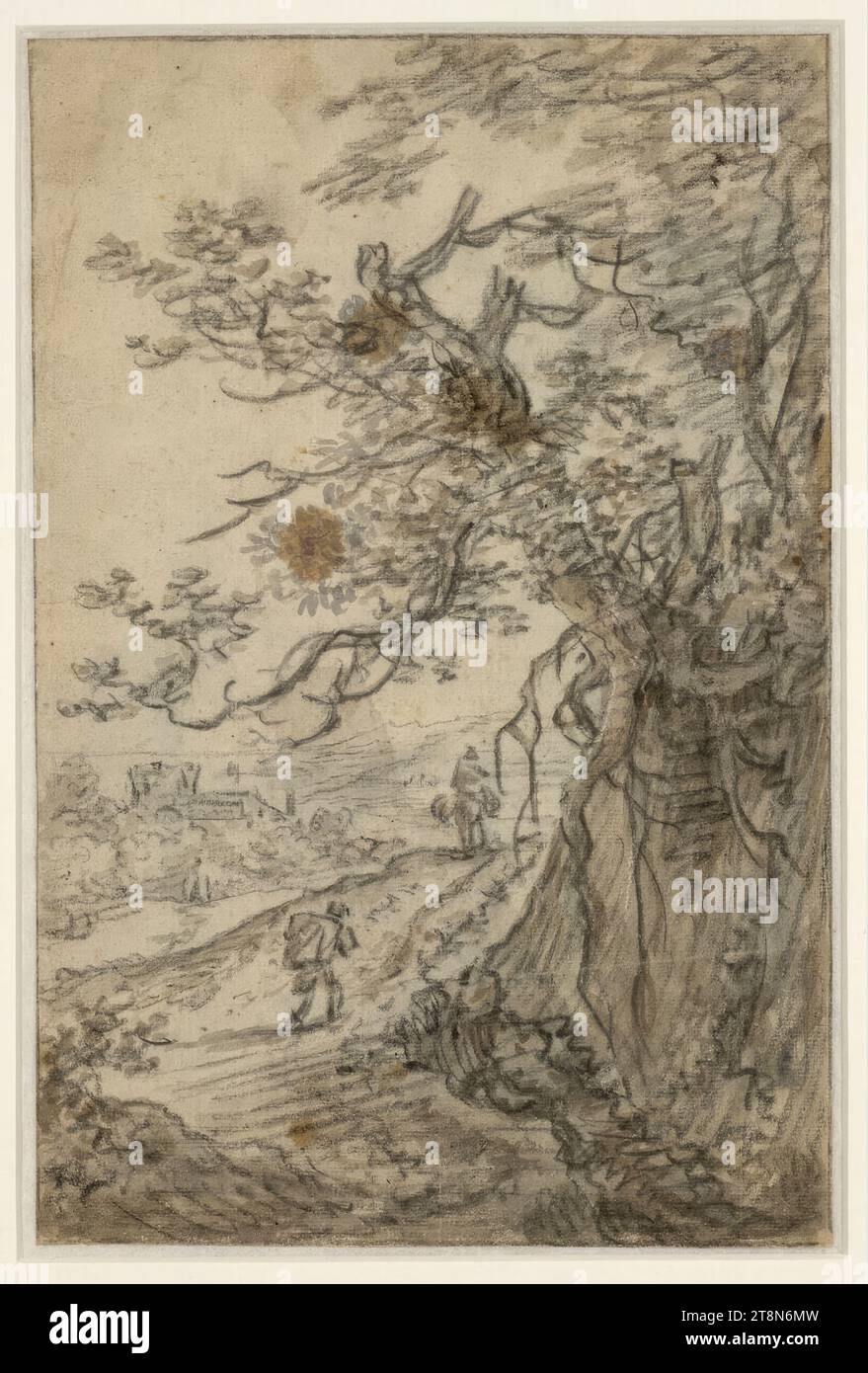 Country road with an overhanging tree, Herman Saftleven (Rotterdam 1609 ...