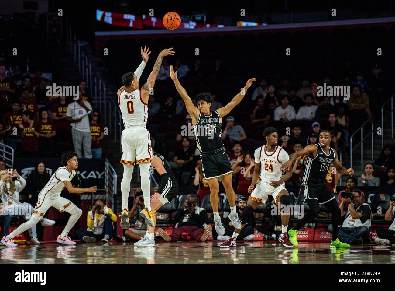 Los Angeles, United States. 20th Nov, 2023. USC Trojans guard Kobe ...