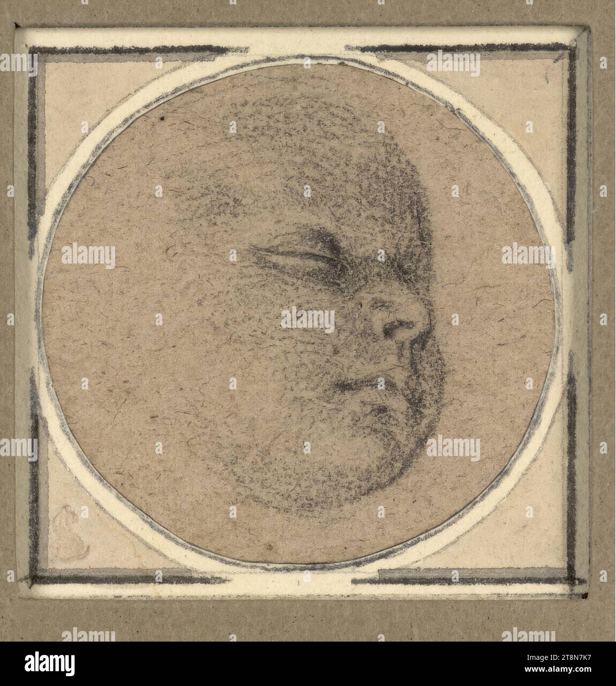 Head of a Sleeping Child, three-quarter profile to the right, Gabriel ...