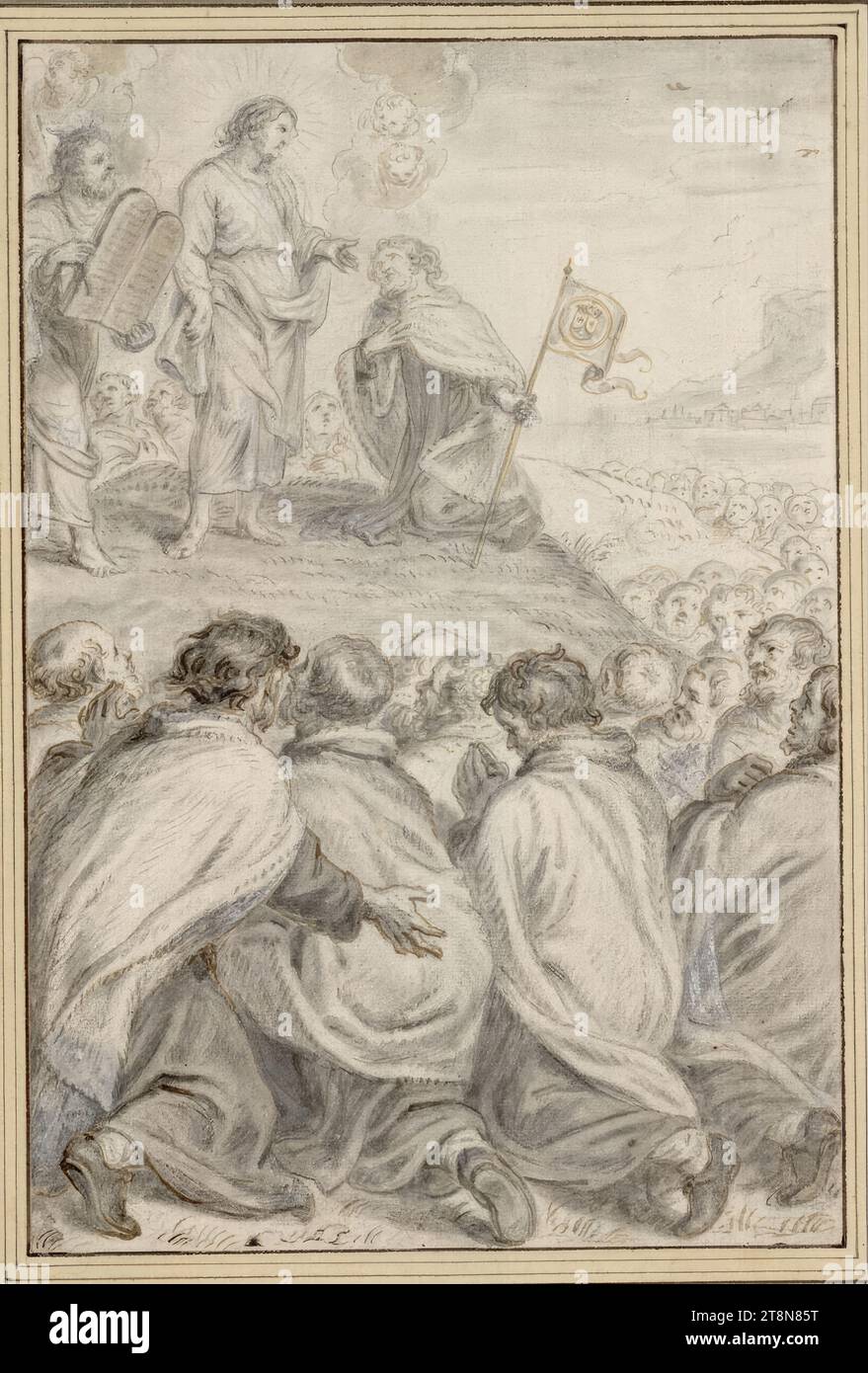 Christ between Moses and Elias, Carmelites kneeling at his feet (27 ...