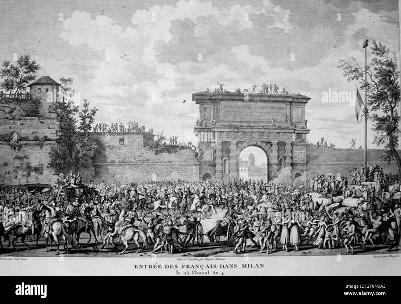 Vernet, Carle (1758-1836) - Entrée des français dans Milan le 25 ...