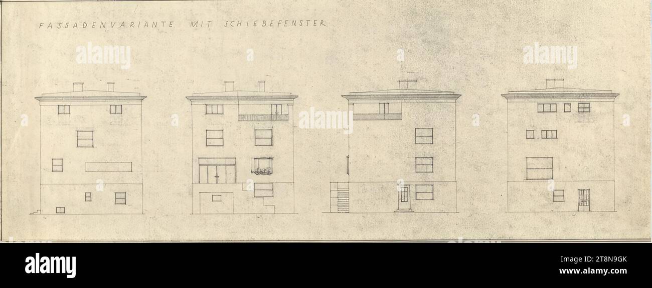 House Josef and Marie Rufer, Vienna XIII., Schliemanngasse 11, facade ...