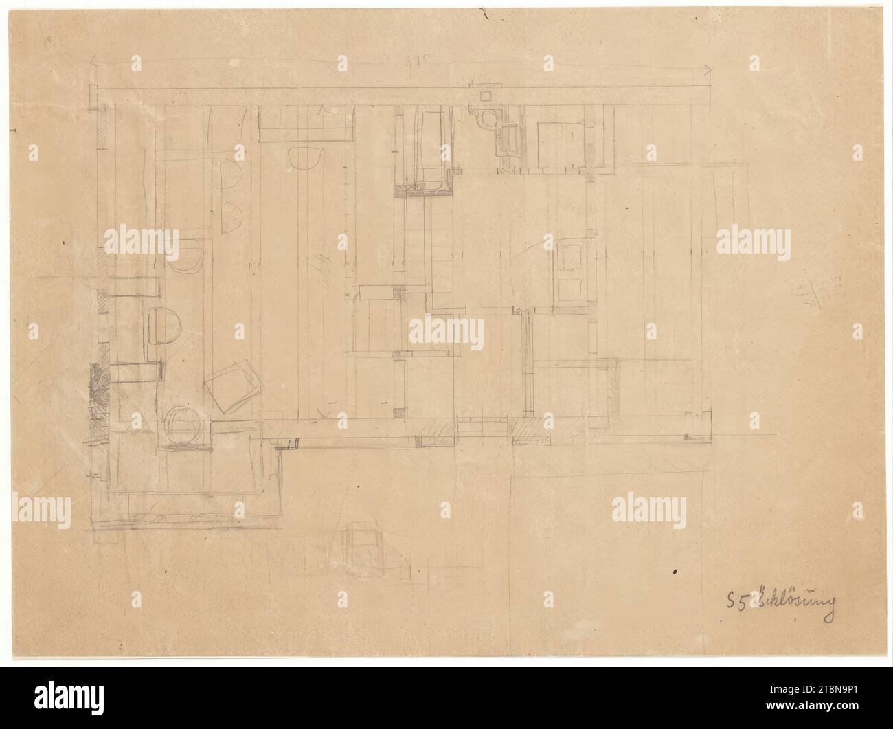 Settlement houses, Vienna, terraced house, floor plan, 1921 ...