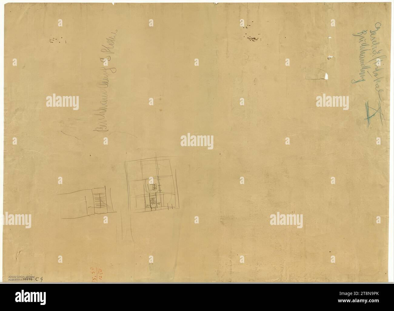 Business portal, bookstore, address unspecified, sketch, portal, 1922 ...