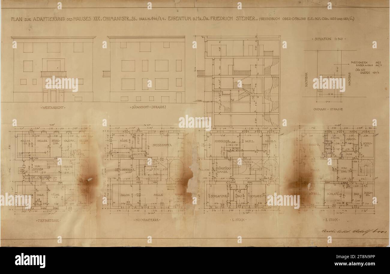 Steiner house plan hi-res stock photography and images - Alamy