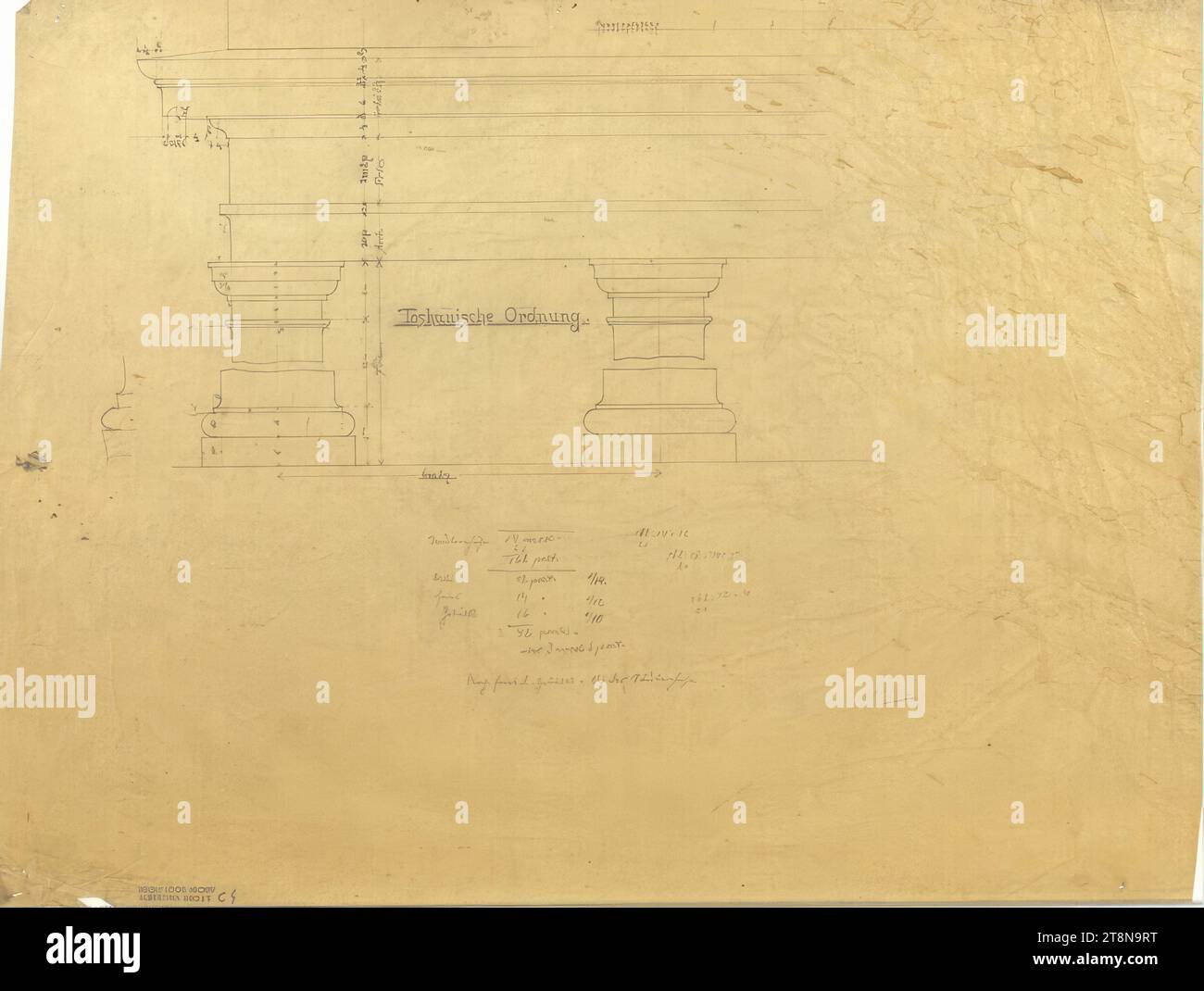 Tuscan order drawing hi-res stock photography and images - Alamy