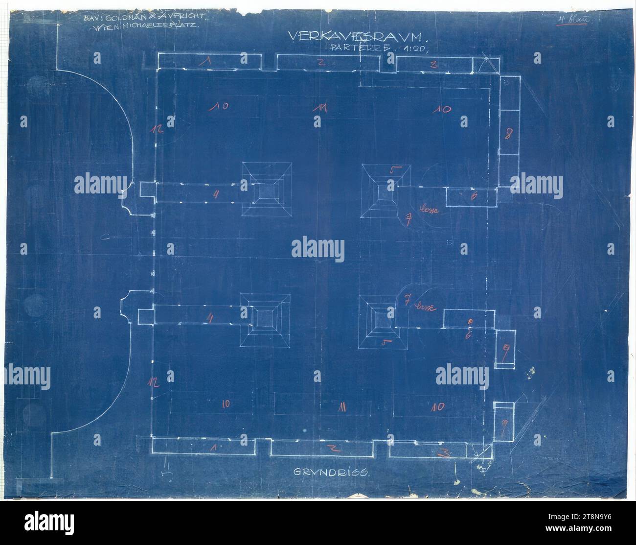 House on Michaelerplatz (Goldman & Salatsch business premises, Looshaus ...