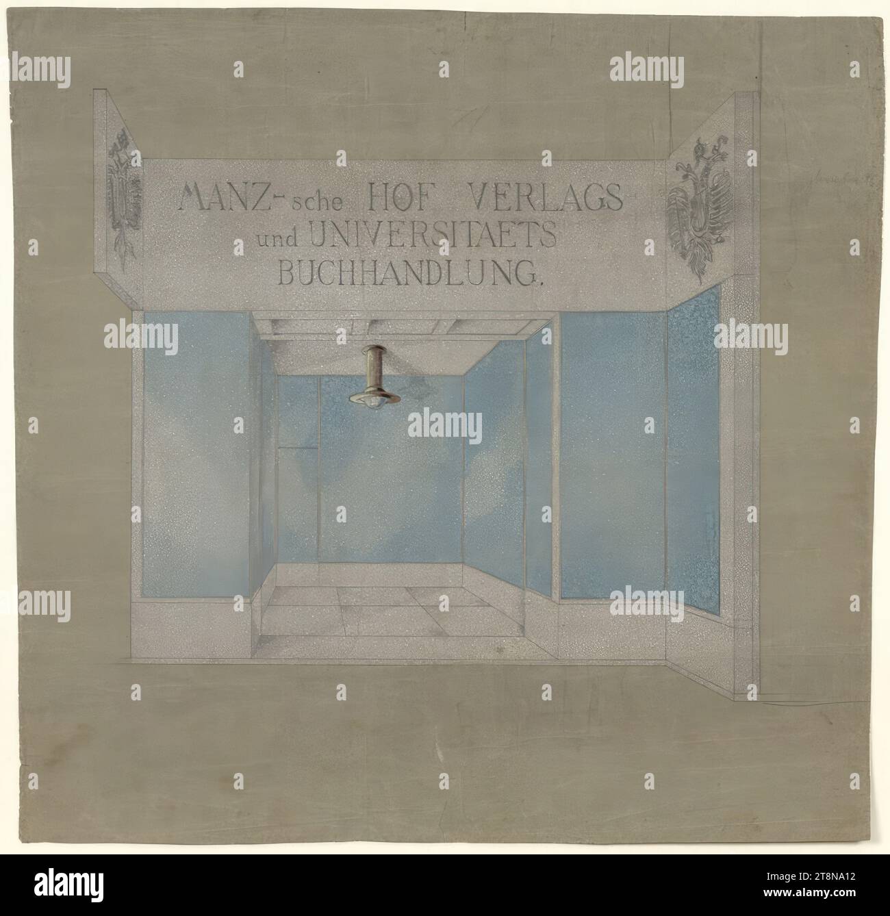 Buchhandlung Manz, Vienna I., Kohlmarkt 16, portal, view, laid out ...