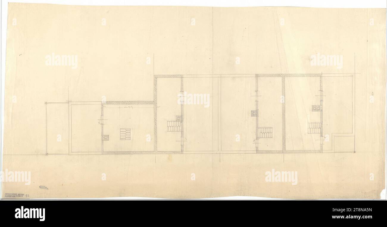 Settlement houses, Vienna, housing estate, ground plan of the 1st ...
