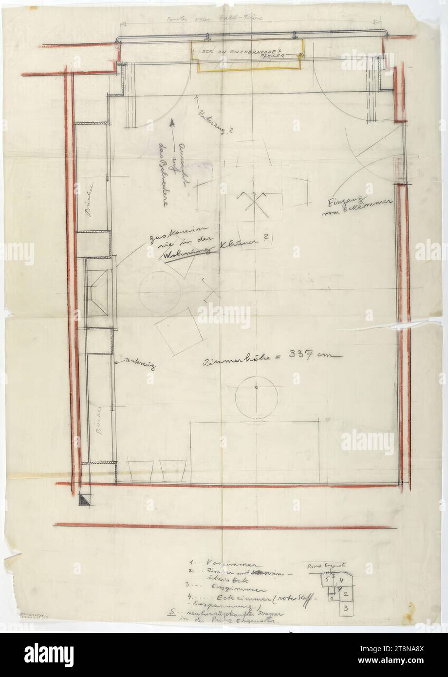 Paul Mayer's apartment, Vienna IV, Prinz-Eugen-Strasse 80, men's room ...