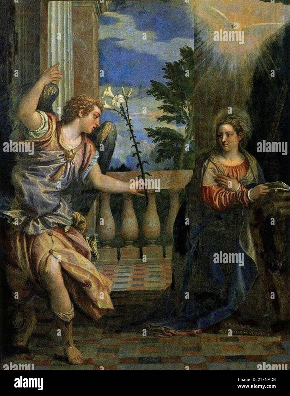 Veronese - Annunciation. Detail, 1583 Stock Photo - Alamy