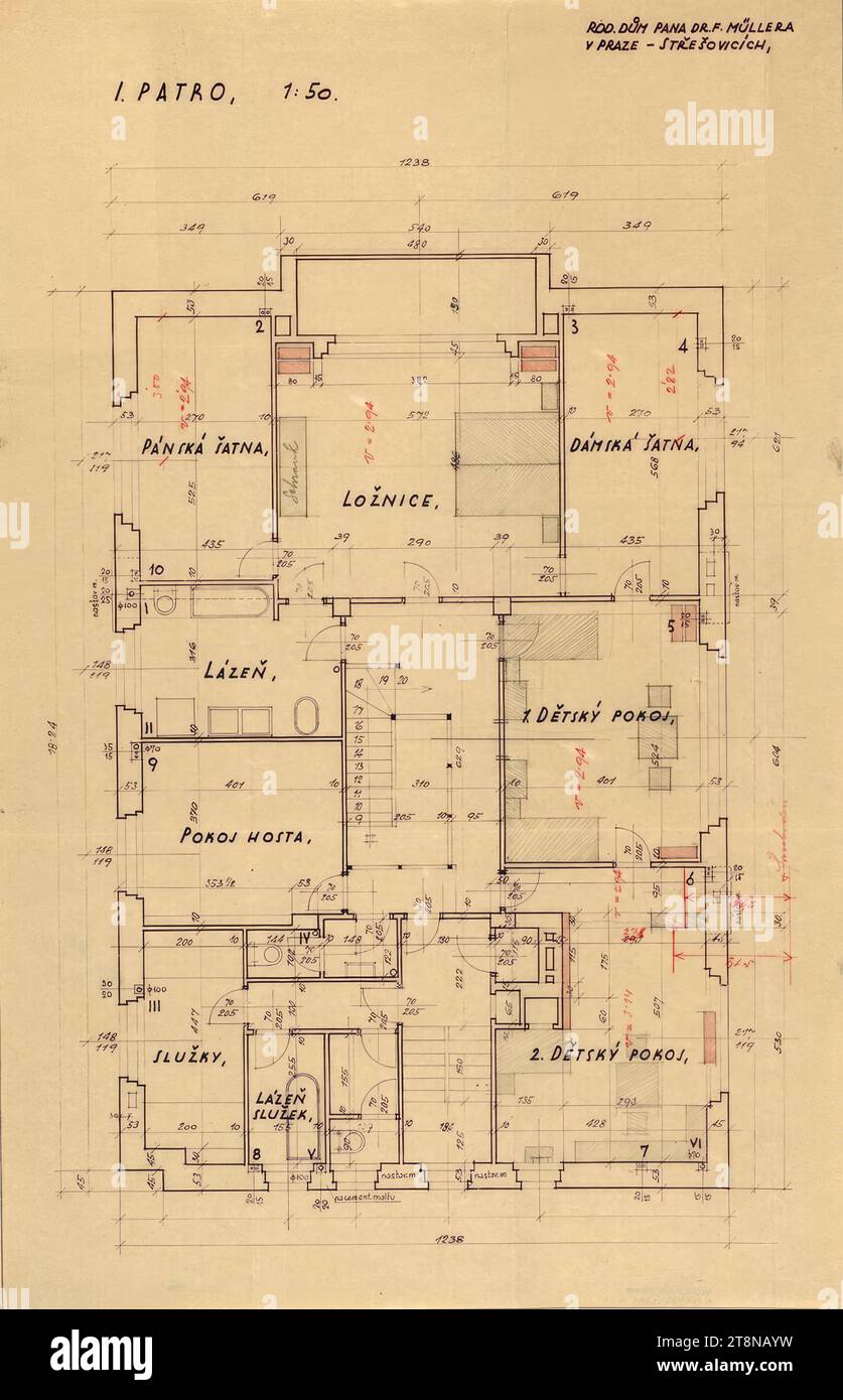 villa dr Ing. Frantisek and Milada Müller, Prague, XVIII., Stresovicka ...