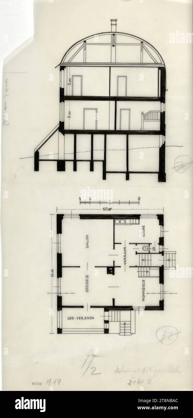 Helene Horner House, Vienna XIII., Nothartgasse 7, Sauraugasse, floor ...