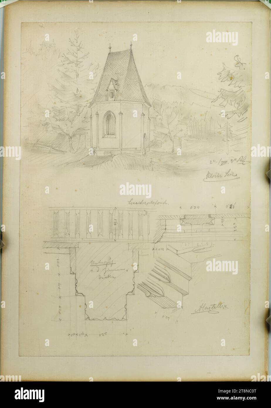 Seitz (Sice, Slovenia), Charterhouse, Chapel, Perspective and Corridor ...