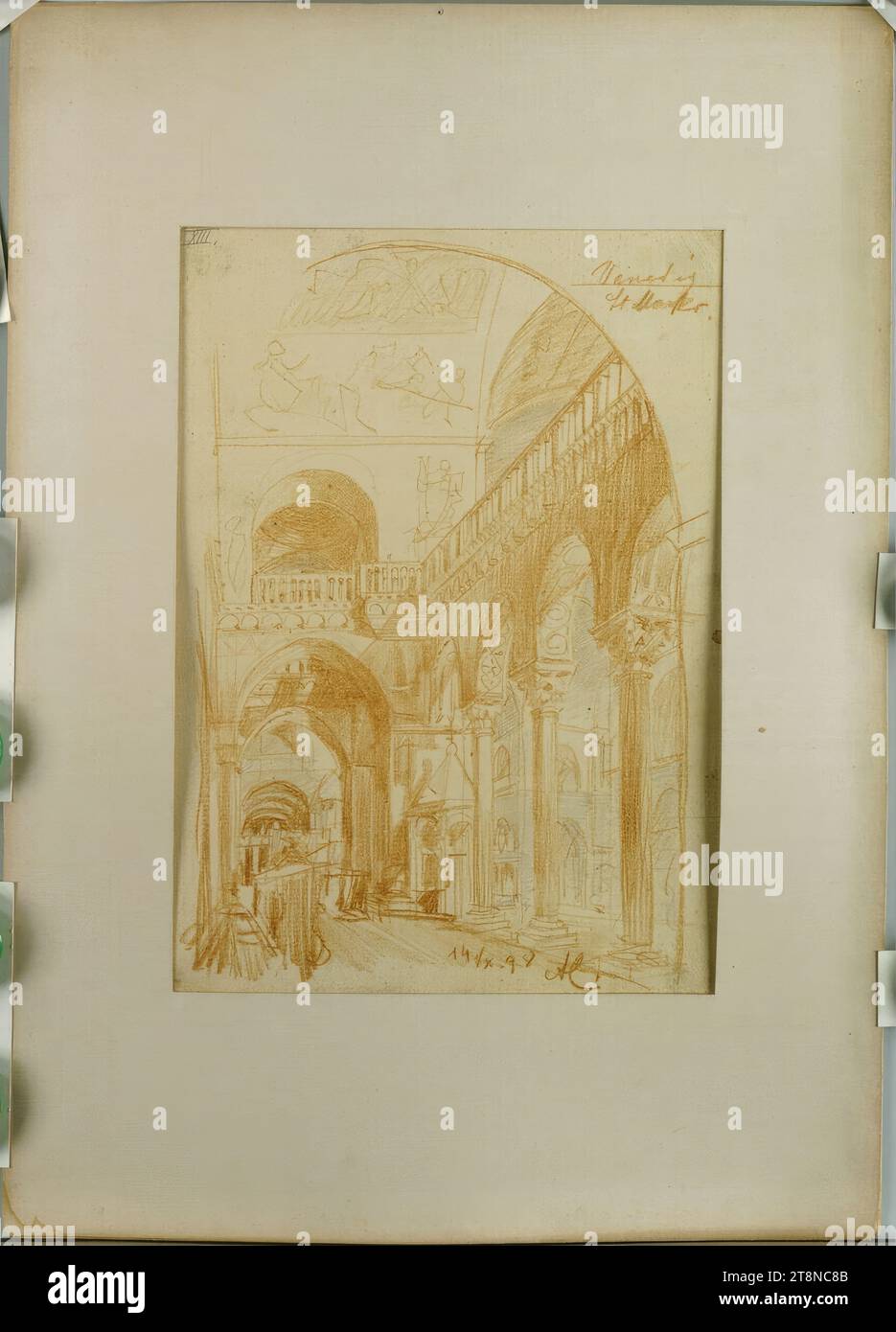 Architectural survey, Venice, S. Marco, insight, perspective, 1898 ...