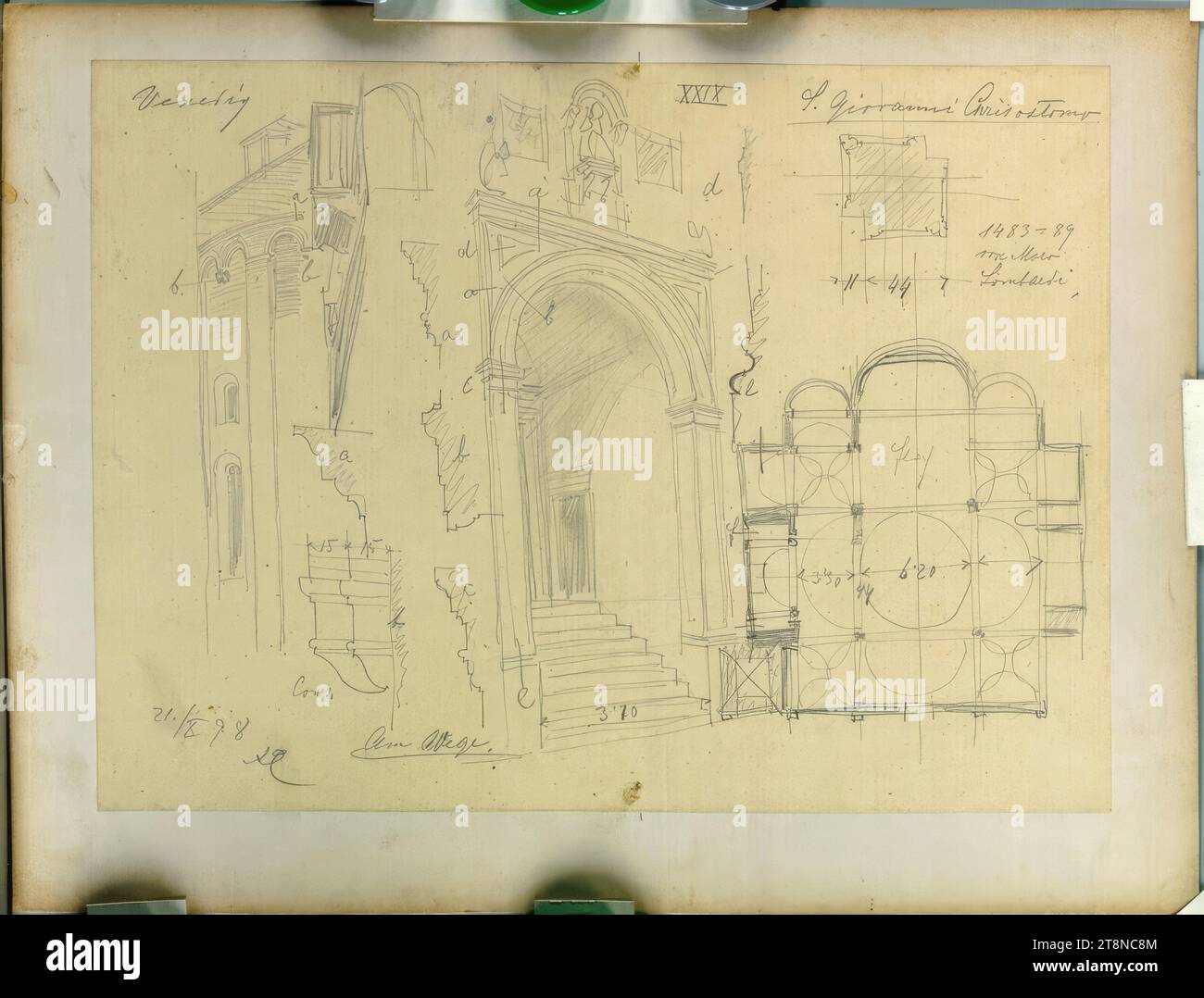 Architectural survey, Venice, S. Giovanni Chrisostomo, ground plan ...