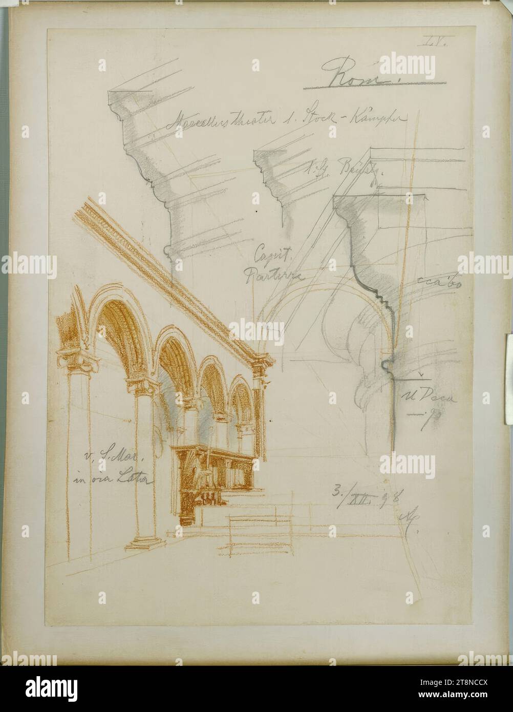 Rome, S. Maria in via Lata, Insight, Perspective and Theater of ...