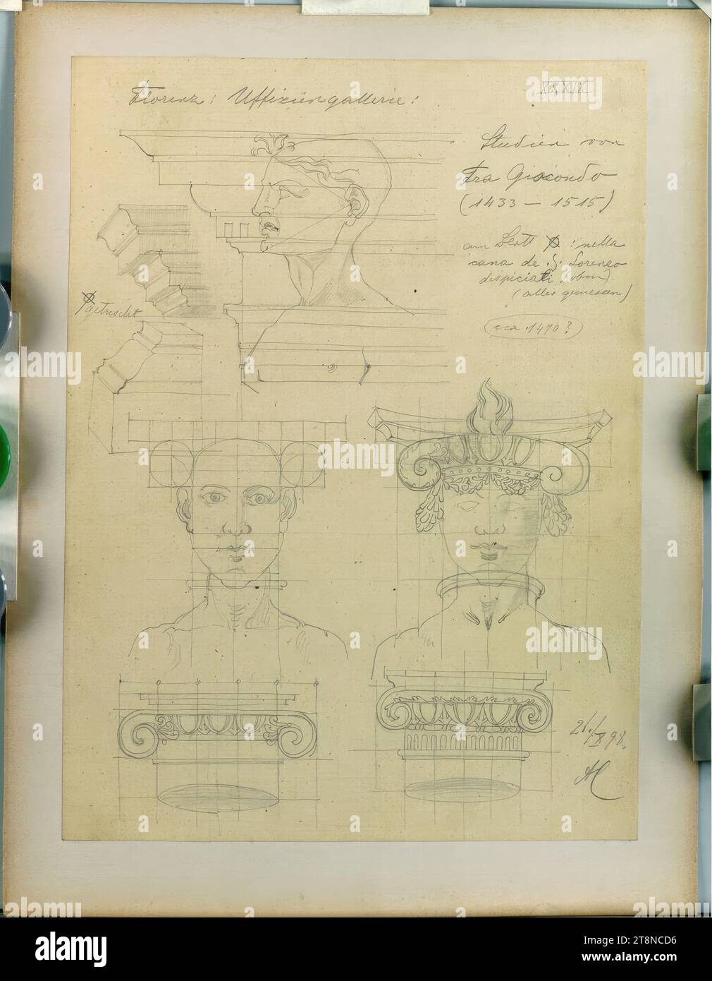 Sketches for studies by Fra Giocondo (Florence, Uffizi), 1898 ...