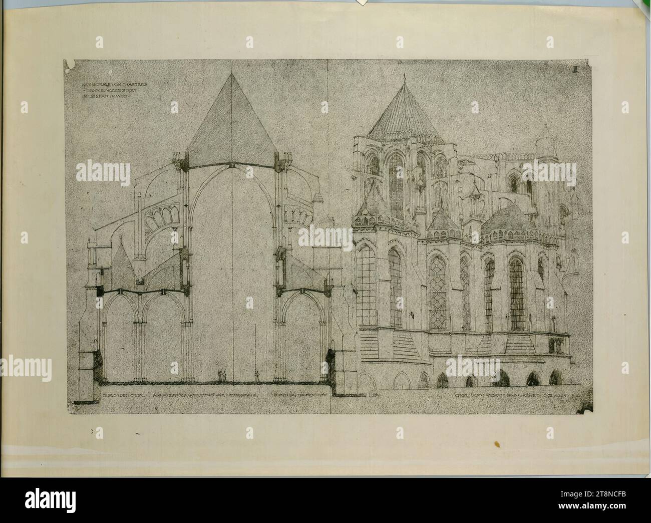 Chartres cathedral drawing hi-res stock photography and images - Alamy