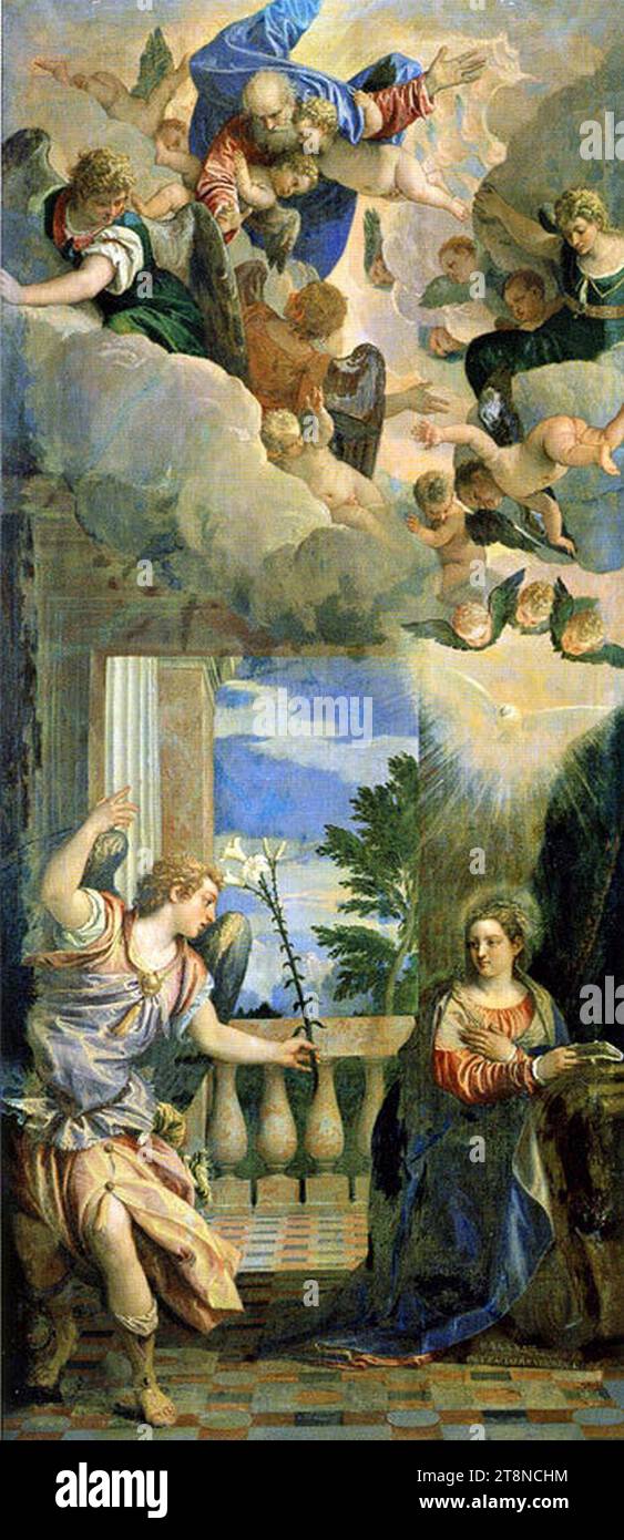 Veronese - The Annunciation, 1583 Stock Photo - Alamy