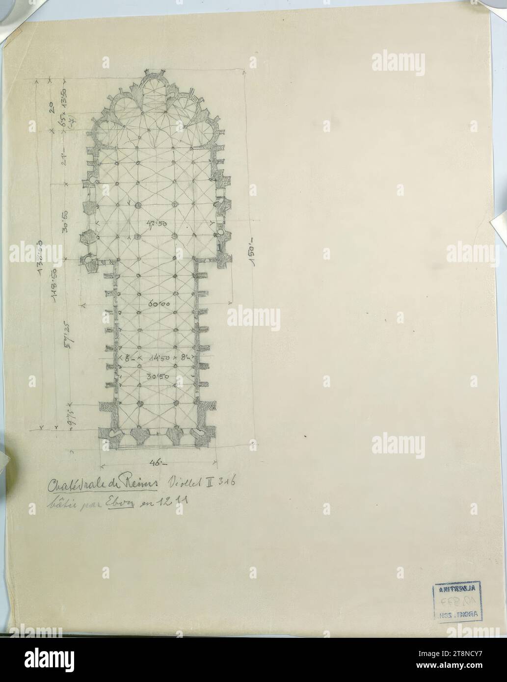 Reims Cathedral Ground Plan