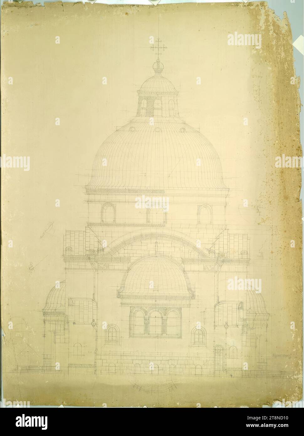 Salzburg, cemetery chapel, rear view, Alfred Castelliz (Celje 1870 ...
